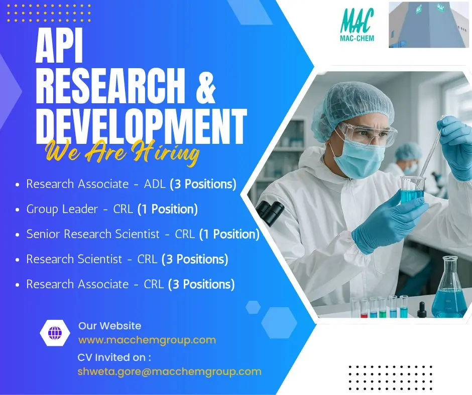MAC-CHEM Products India Hieing ADL, CRL (Research, Leadership Roles)