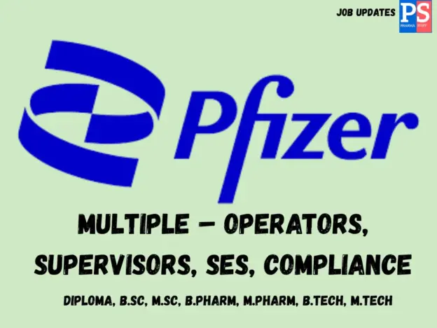 Pfizer Walk-in injectables manufacturing operators